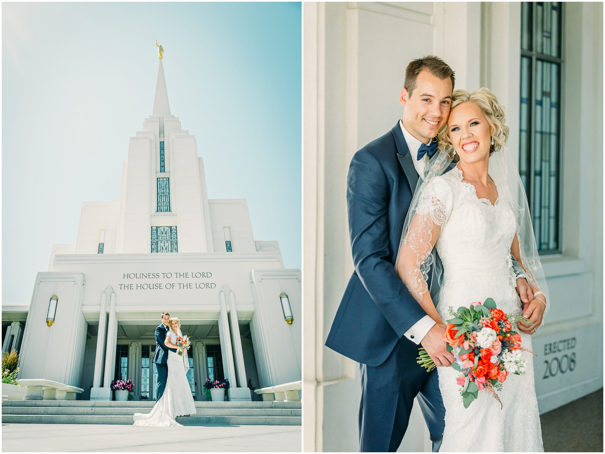 Idaho Summer Backyard River Wedding | Rexburg Temple - kendrasuephotos.com